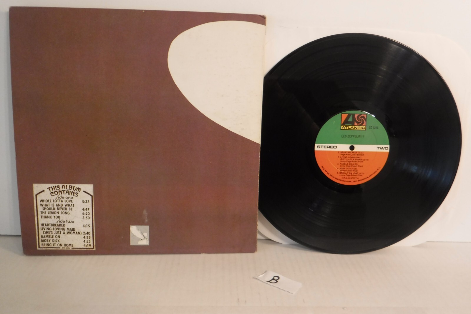Led Zeppelin, II 2, 1969 Atlantic SD 8236 RL ss Ludwig's High Mix, Hype ...