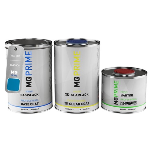 Peinture Voiture kit de pot pour GMC WA9656 Bahama Blue Metallic 2,5l ...