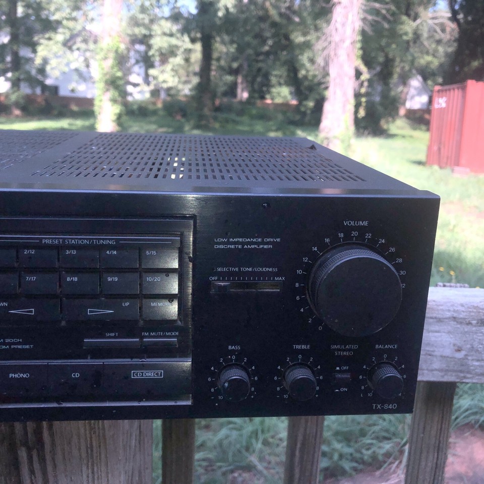 ONKYO QUARTZ SYNTHESIZED TUNER AMPLIFIER MODEL: TX-840 No power 4 Parts ...