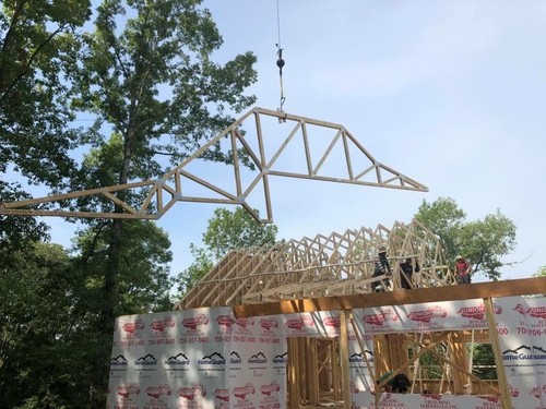 Wood Floor + Roof Trusses Clear Span Pitch Engineered All Sizes ...