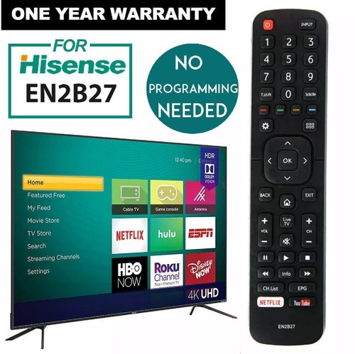 For Hisense TV Remote Control EN2B27 Universal 55M5010UW/65M5010UW ...