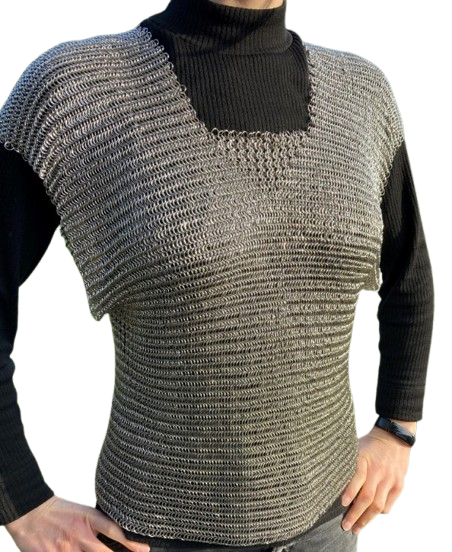 Aluminium Butted Chainmail Sleeveless Shirt Costume Armor Chainmail | eBay