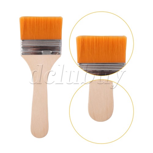 Flat Paint Brush with Thin Wooden Handle for Professional Painter 2.5 ...