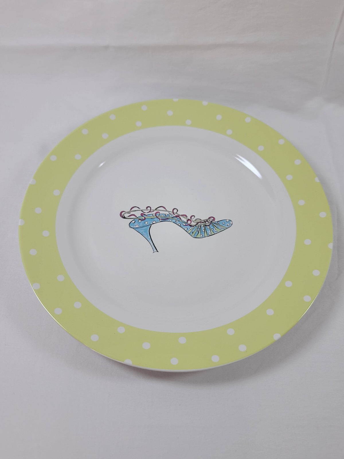 ROSANNA LUNCHEON PLATES HIGH HEEL PARTY SHOES POLKA DOT RIMS - SET OF 3 ...