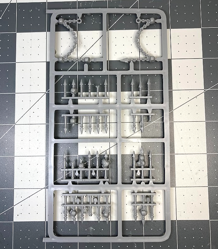 40K CHAIN TROPHY SPIKE RACK Rhino Land Raider Vehicle Accessory bitz ...