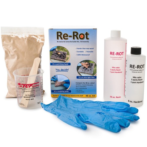 Re-Rot 48-Ounce Epoxy – Rot Repair Kit – Rapid Drying Even in Winter ...