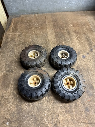 Tonka Construction Excavator Truck Toy Plastic Wheels Tires XMB-975 4 ...