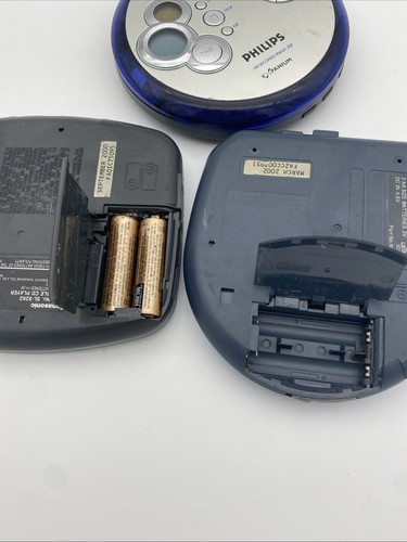 Lot Of 3 Portable Cd Players Panasonic Philips Blue Gray | eBay
