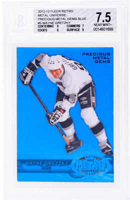 2012 Fleer Retro Wayne Gretzky Metal Universe Precious Gems Blue #9 /50 ...