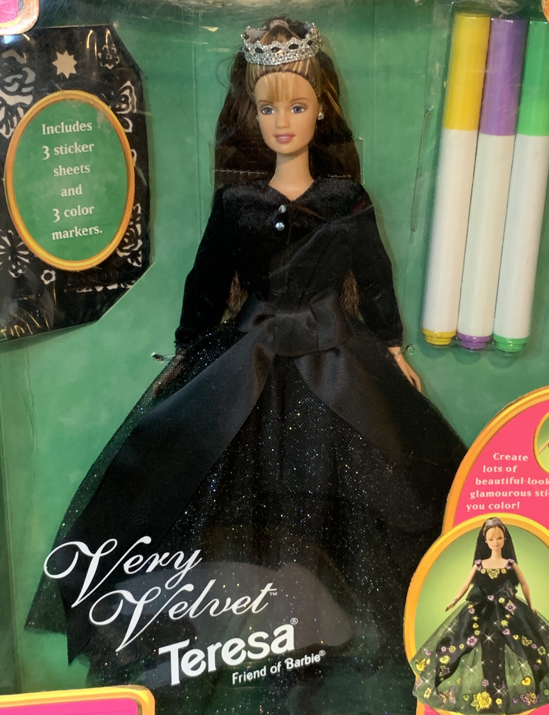 BarbIe Very Velvet TERESA Doll #20530 Hispanic Latino 1998 NRFB Mattel ...