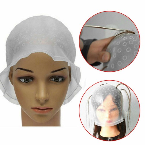 Silicone Highlight Cap + Hook Set - Easy, At-Home Hair Coloring & DIY ...