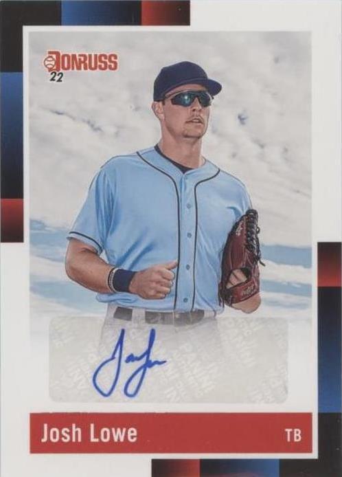 2022 Panini Donruss - Retro 1988 Signatures Josh Lowe #R88S-JL (AU, RC ...