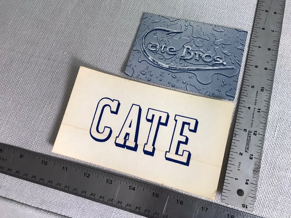 CATE SCHOOL CARPENTERIA CAL.1972 ORIGINAL STICKER + CATE BROS. STICKER ...