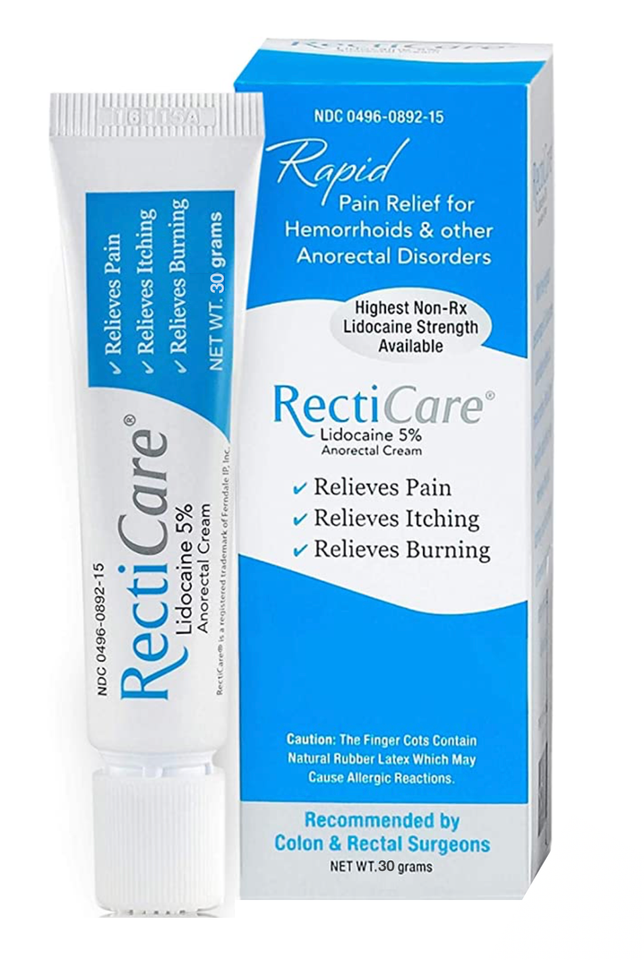 2 Pack RectiCare 5% Anorectal Cream Hemorrhoids Pain Relief 30g x2 Exp ...
