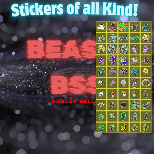 Bee Swarm Simulator Stickers - BSS (Stamps on Sale) - Cheap and Fast ...