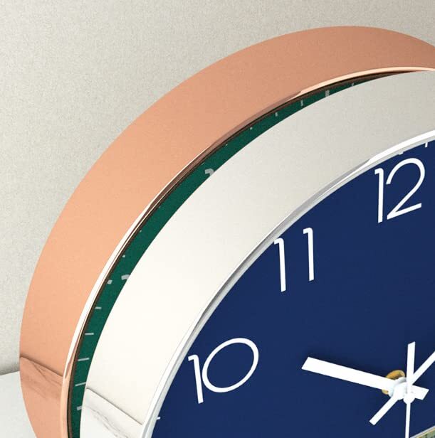 12 in Wall Clock Non-Ticking Quartz Silent Battery Operated Round ...