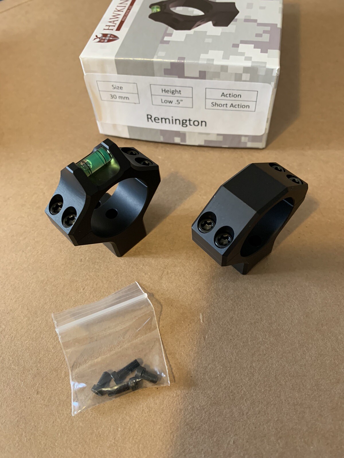 Remington 700 SA Short Action One Piece 30mm Scope Rings Hawkins Hybrid ...