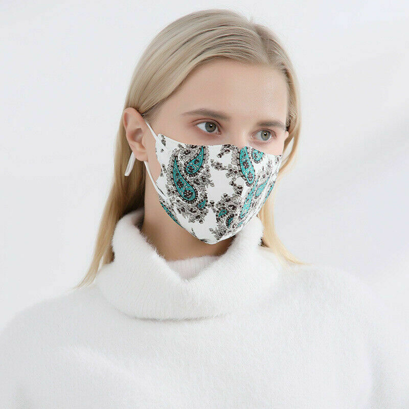 Fashion Face Mask Breathable Cloth Mouth Cover Reusable Washable ...