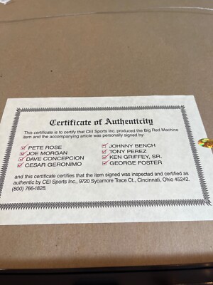 Framed 24x 20 big red machine autographed photo (8 players) | eBay