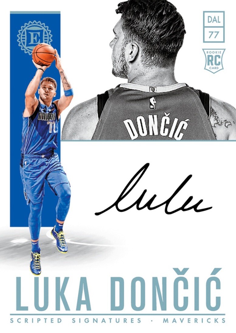 2018 Encased Luka Doncic Scripted Signature Rookie Auto RC NBA Dunk ...