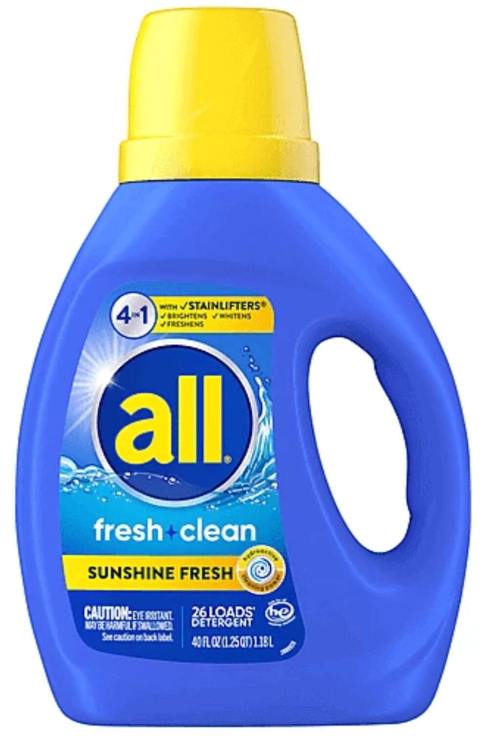 all Fresh & Clean Laundry Detergent, Sunshine Fresh, 40 Fl. Oz. | eBay