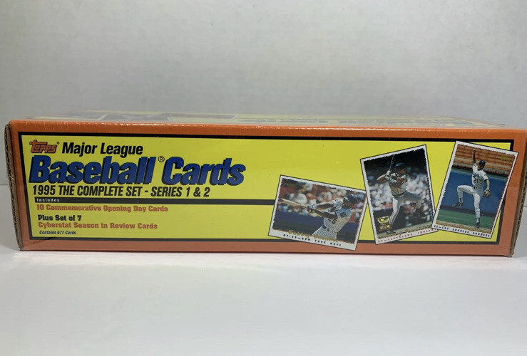 1995 Topps Complete Set-677 Baseball Trading Cards-New Factory Sealed ...
