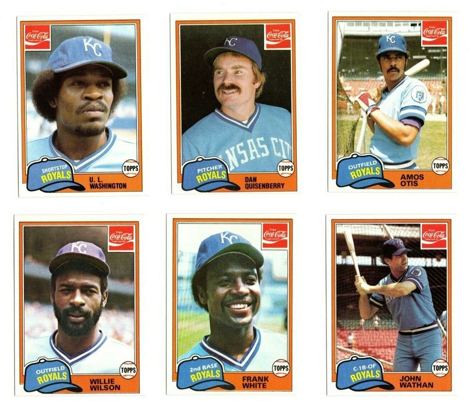 1981 Topps Baseball Kansas City Royals Coca Cola Team Set | eBay