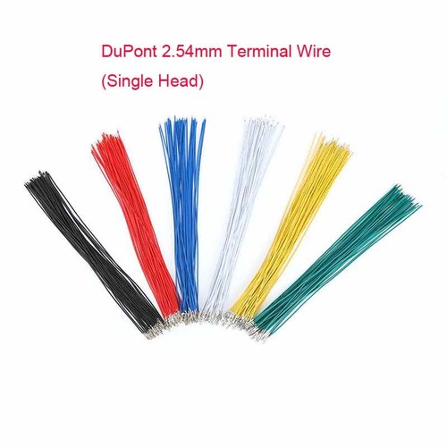 Single Head Pressure Reed DuPont 2.54mm Terminal Wire Cable Length 25CM ...