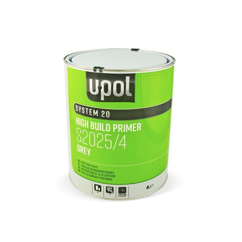 U-POL PRIMER HIGH BUILD 2K S2025 WITH S2030 UPOL HARDENER - 5LTR KIT ...