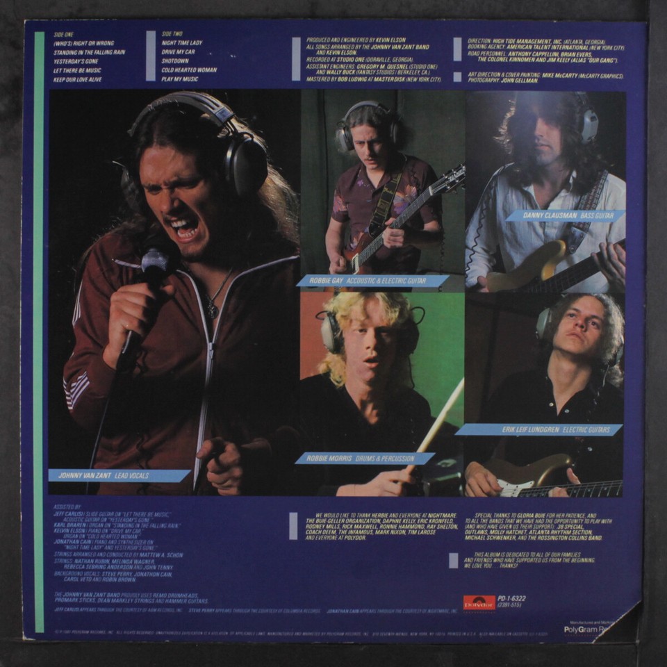 JOHNNY VAN ZANT BAND: round two POLYDOR 12" LP 33 RPM | eBay
