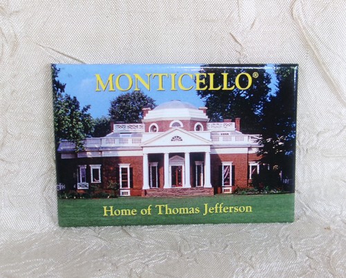 Monticello Home Of Thomas Jefferson Metal Magnet Virginia | eBay