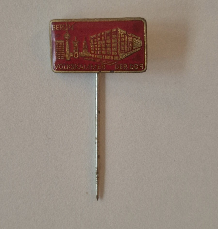 DDR Pin Anstecker Palast der Republik Volkskammer Erkennungsabzeichen ...