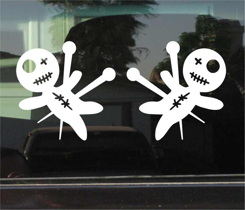 VOODOO DOLL VINYL DECAL / STICKER PAIR | eBay
