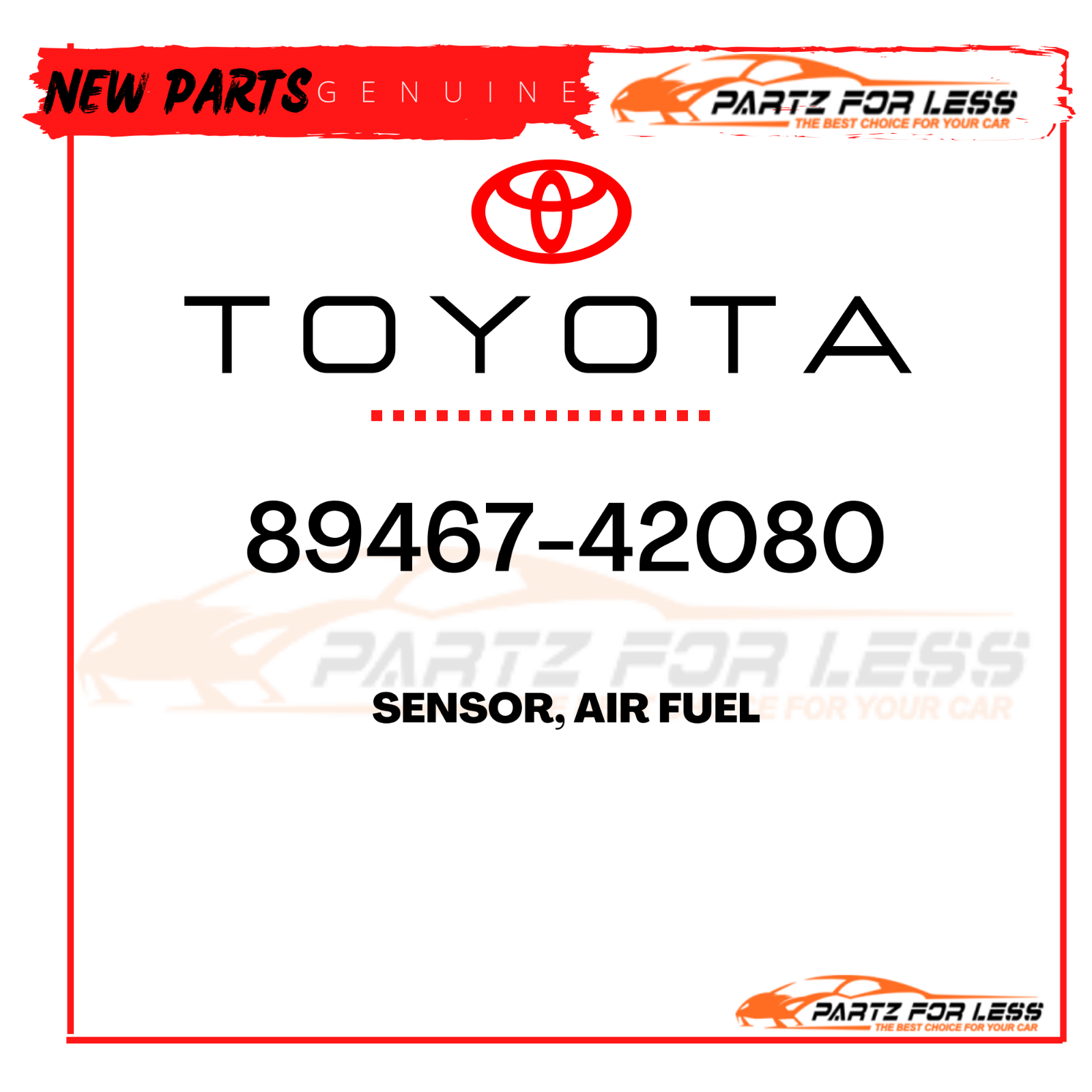 89467-42080 TOYOTA GENUINE SENSOR, AIR FUEL RATIO 8946742080 NEW OEM | eBay