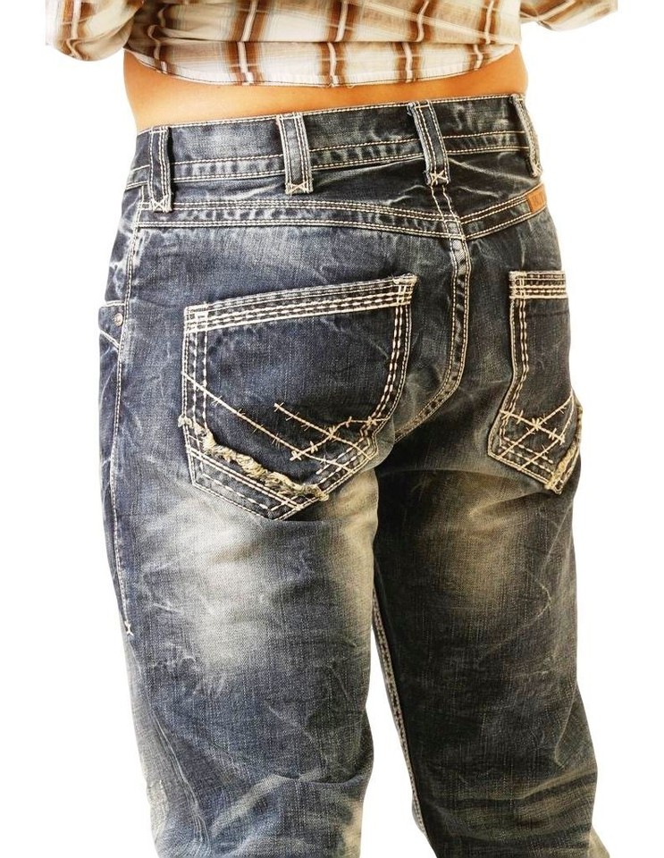 B. Tuff Western Denim Jeans Mens Torque Bootcut Rlx Dark Wash MTRQUE | eBay