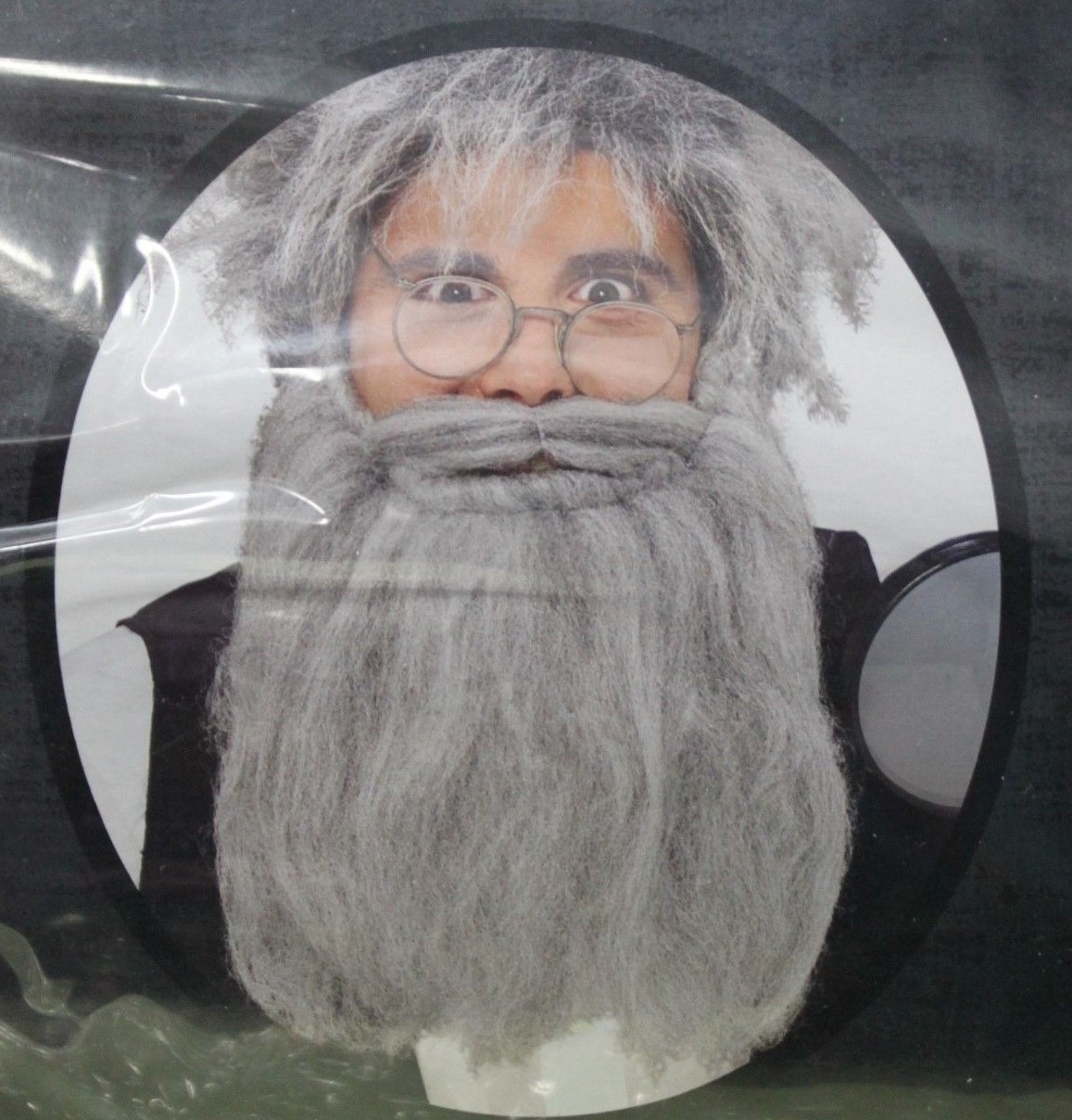 Hillbilly Grandpa Gray Beard & Moustache Bubba Redneck Country Facial ...