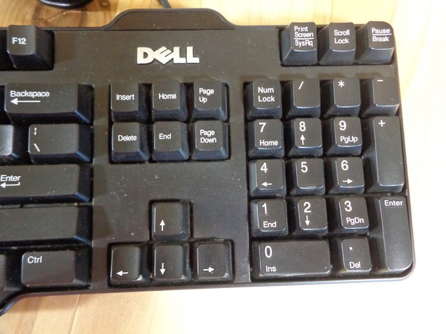 Dell Model L100 Wired USB Keyboard Standard Black U011 for sale online ...