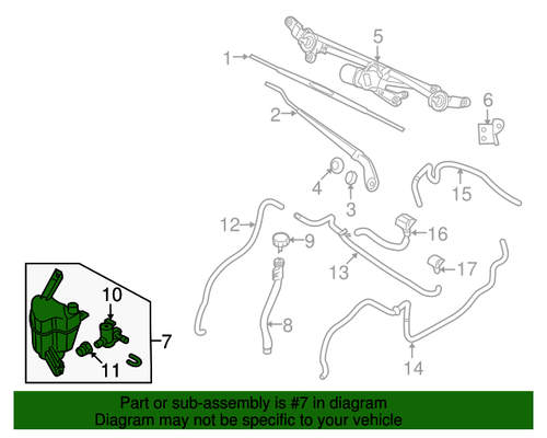 New Genuine Nissan Tank Assy-Windshield Washer 289101FC0A / 28910-1FC0A ...