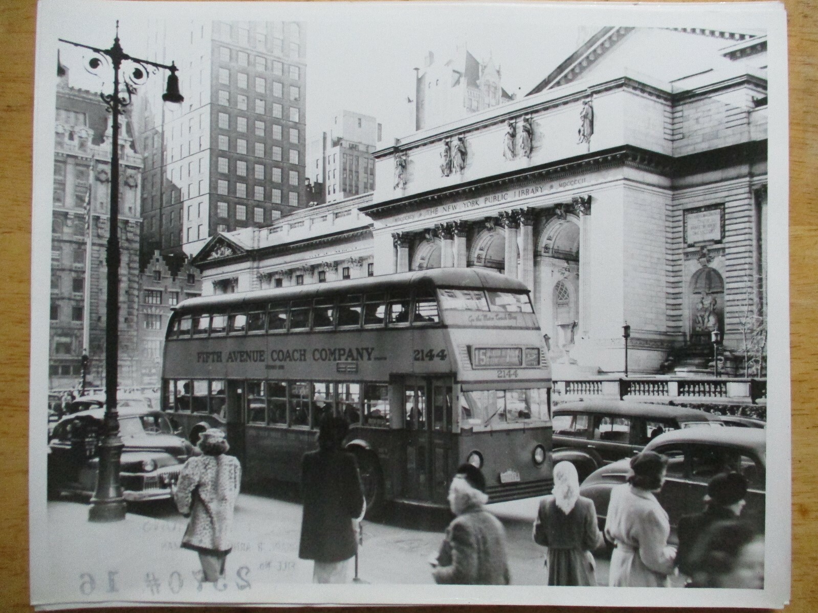 1953 Omnibus Fifth Avenue Coach Company Bus New York City NYC OLD Photo ...