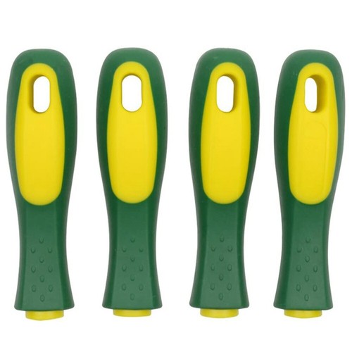 Heavy Duty Rubber File Handle Set 4 Pieces 110mm Long Round ...