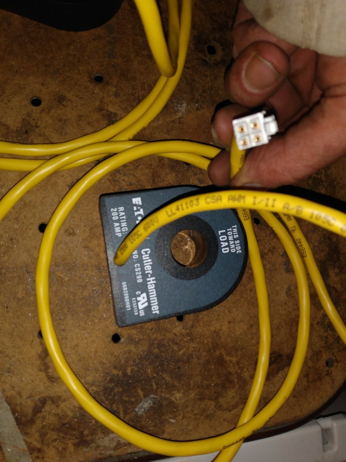 EATON CS200 CURRENT SENSING TRANSFORMER, CURRENT SENSOR CT, 200-AMP, (2 ...