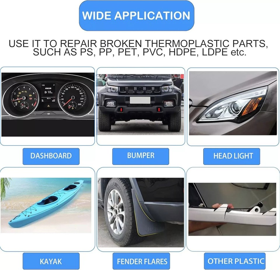 Hot Stapler Car Bumper Fender Fairing Welder Gun Plastic Repair Kit ...