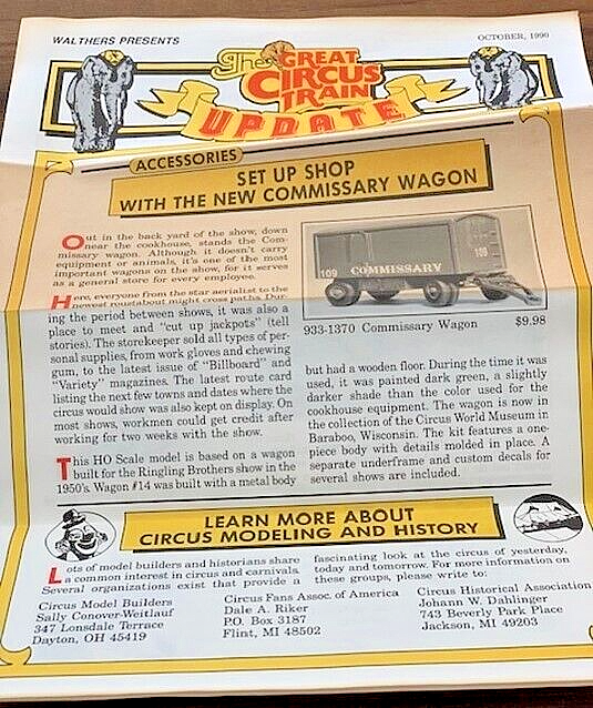 Walthers HO Great Circus Train Flat Car Set (#53 and #60) 11th Release ...