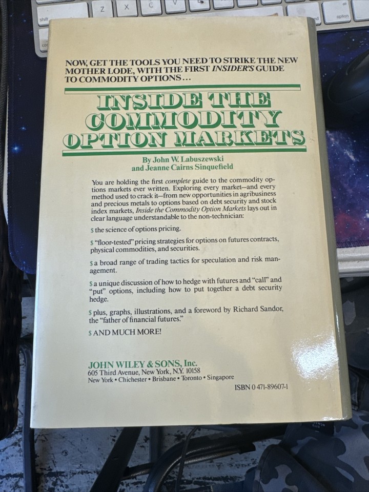 Inside the Commodity Option Markets John W., Sinquefield, Jeanne ...