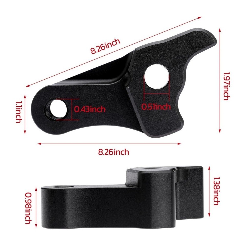 2 Inch Lowering Blocks Kit for Harley Davidson Touring Street Glide ...