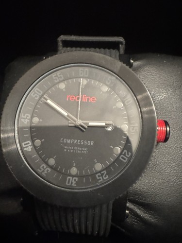 Redline Men's Wrist Watch Water Resistant 10ATM/ 330 Feet Made In Japan ...