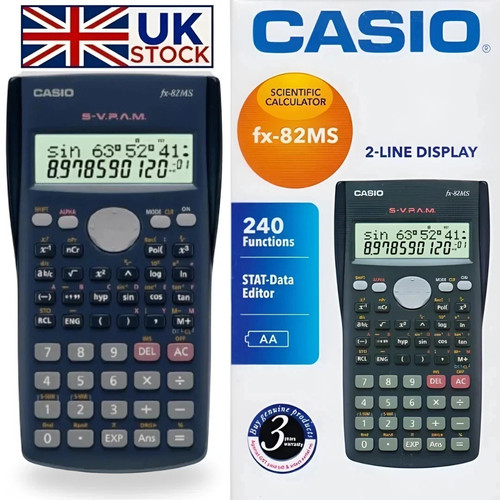 Casio FX82MS Advanced Scientific Calculator for A-Level & Gcse's -2 ...
