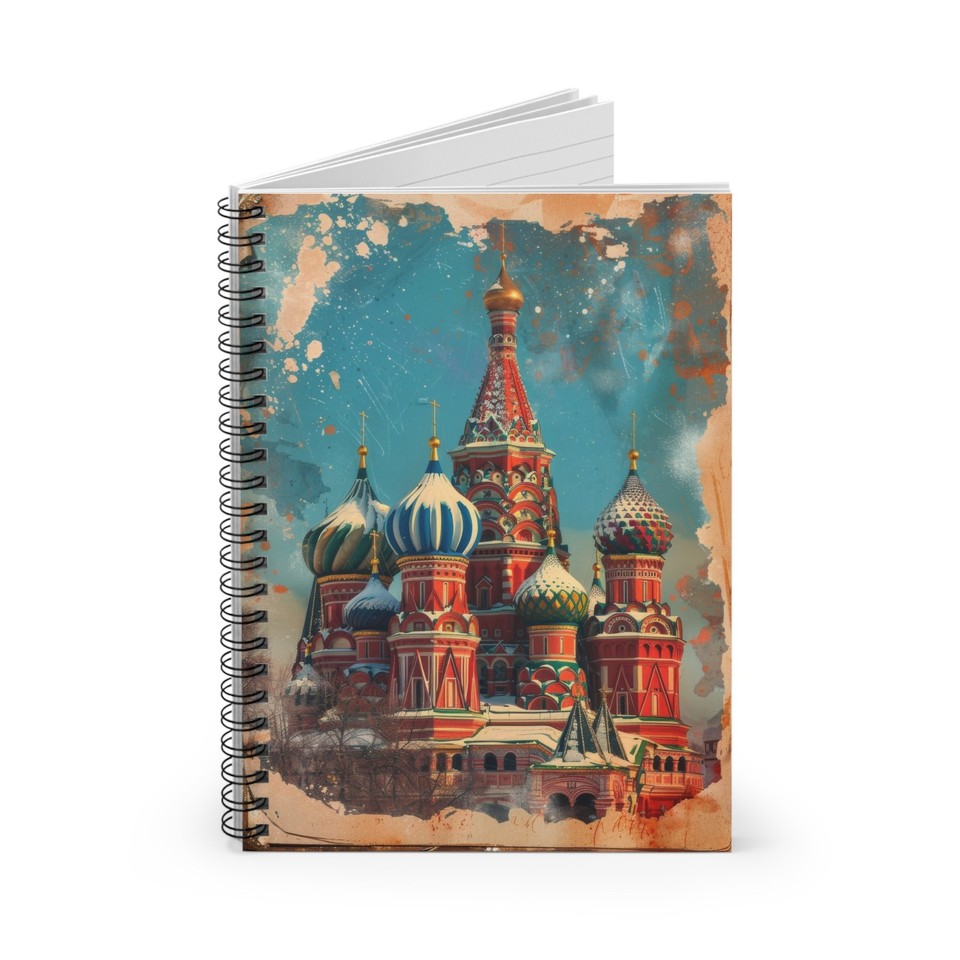 Red Square, Moscow, Russia - Spiral Bound Ruled Notebook - Travel ...