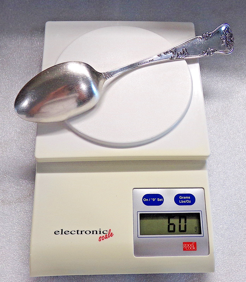 Antique Victorian Stowell 1865-1904 Sterling Silver 8-1/4" SPOON 60 ...