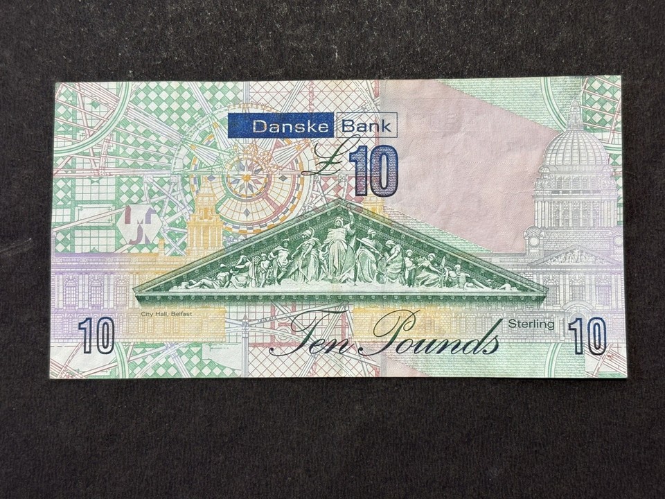 2013 Nothern Ireland Danske Bank £10 Pound Sterling Banknote - AA ...
